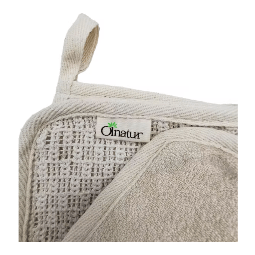 2-Sided Ramie & Bamboo Face Cloth | Natural Nettle Fibre